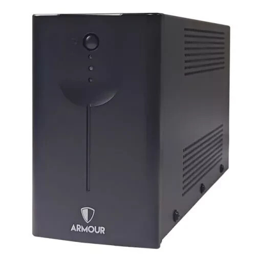 Power Armour UPS 650VA/390W | 2x UK Plug Sockets, 2x RJ45, USB, LED ...