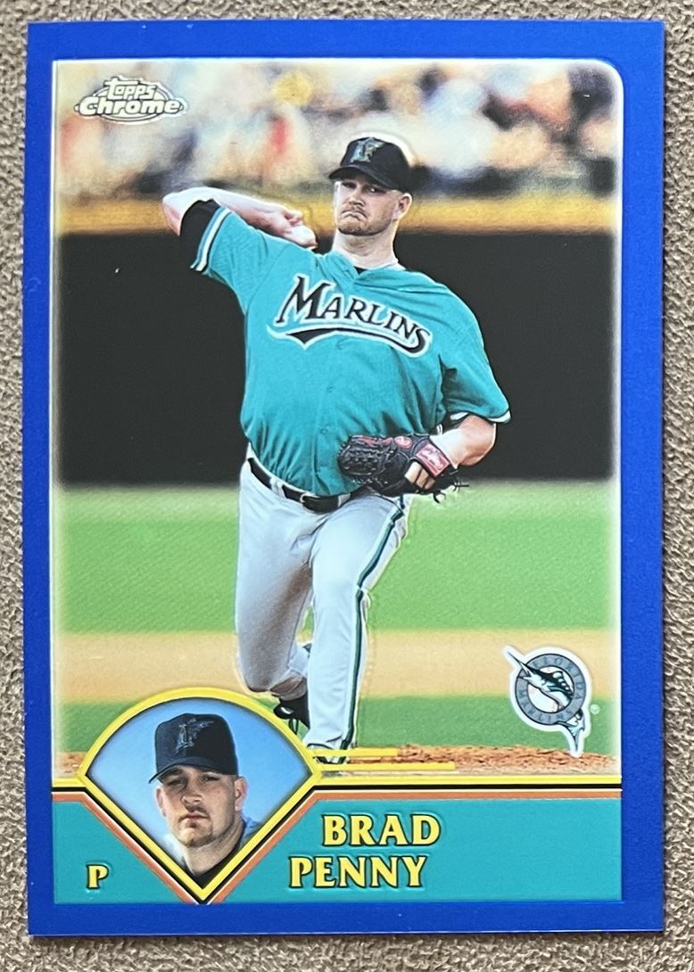 2003 Topps Chrome Brad Penny Florida Marlins #329 MLB Baseball Card | eBay