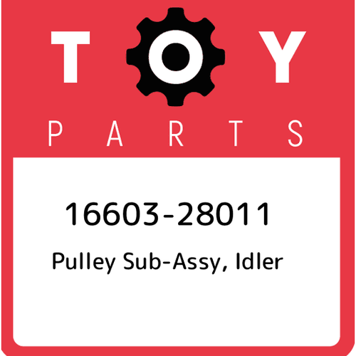 16603-28011 Toyota Pulley sub-assy, idler 1660328011, New Genuine OEM ...