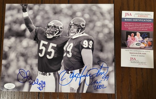 Dan Hampton and Otis Wilson signed 8x10 photo 85 Chicago Bears JSA (B ...