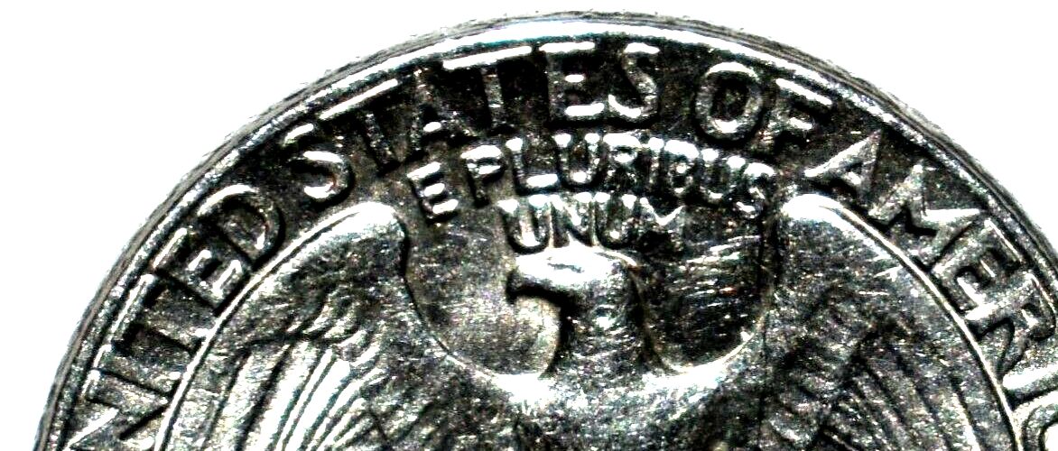1990 D Washington Quarter Error Double-Die Mint Mark, DD Wing Die Clash ...