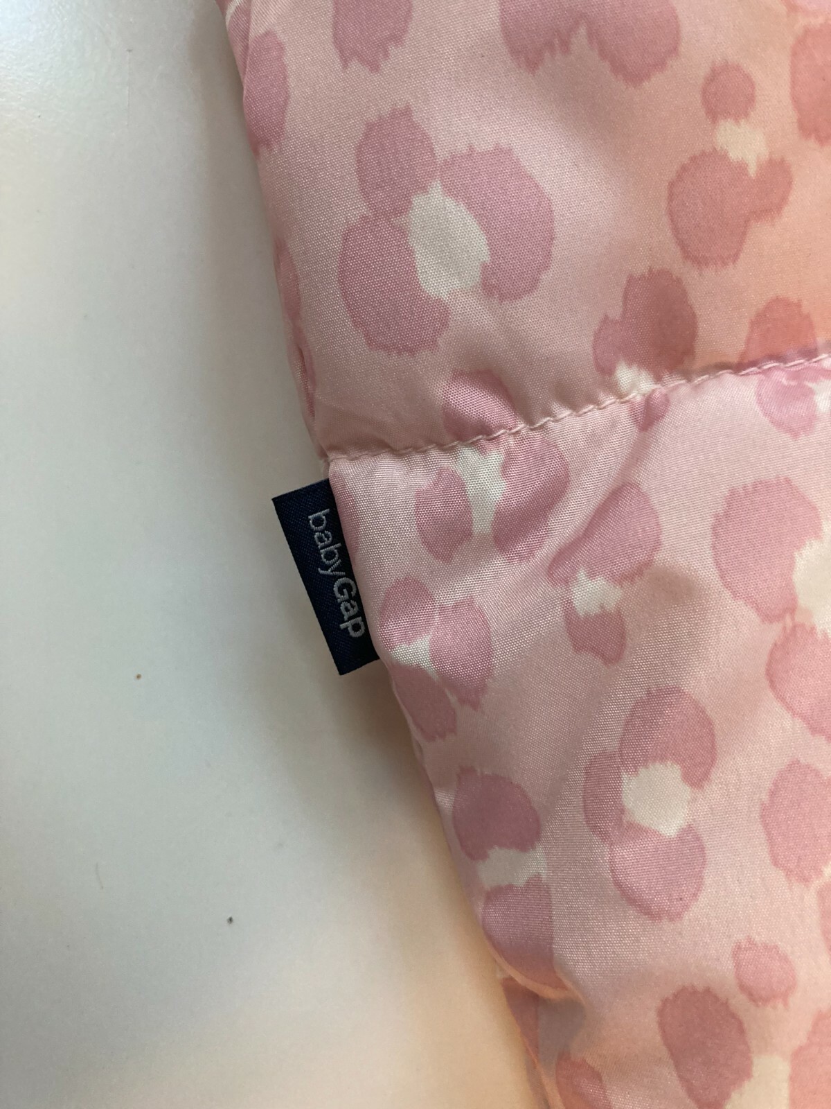 GAP Baby Puffer Snowsuit Bunting Girls Size 0-3 M Pink Cameo Cold ...