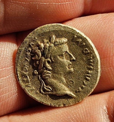 Ancient ROMAN coin Silver Tiberius. AD 14-37. AR Denarius "Tribute ...