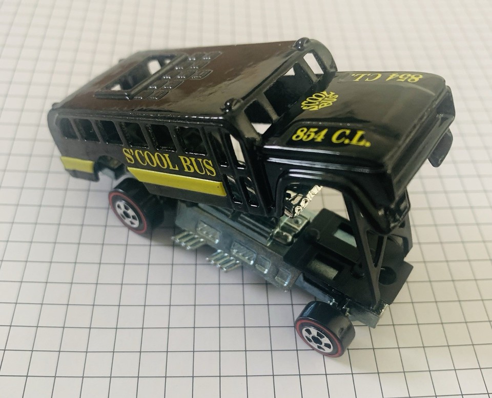 Hot Wheels Toy Zone Tom Daniels Black S’COOL Bus Loose Ex Condition | eBay