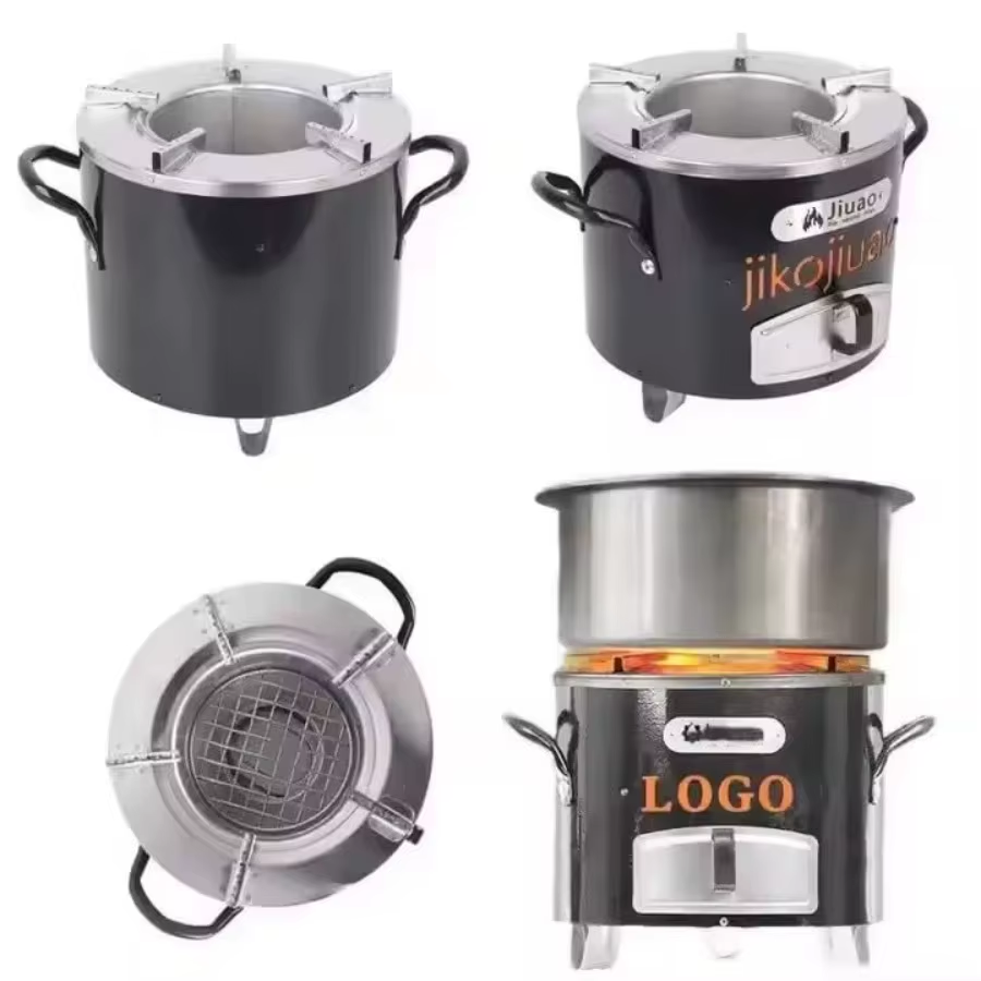 Portable Rocket Stove for Outdoor Cooking Efficient Charcoal Jiko Stove ...