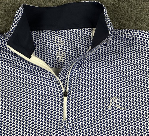 Rhoback Ladies Large Blue Long Sleeve 1/4 Zip Performance Pullover ...