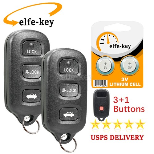 2 For 1999 2000 2001 2002 2003 Toyota Sienna Keyless Remote Key Fob 4B ...