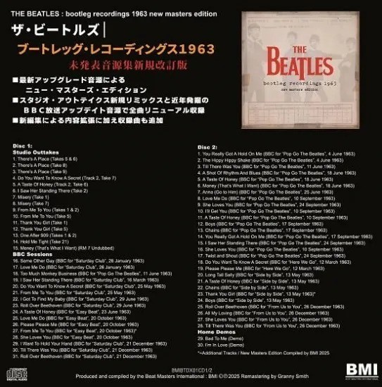 THE BEATLES / BOOTLEG RECORDINGS 1963 : NEW MASTERS EDITION (2CD) | eBay