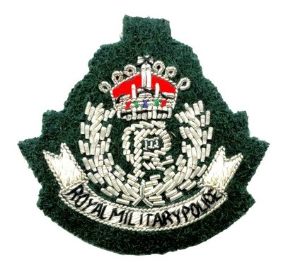 King's Crown MP (RMP) Officers Wire Embroided Beret Badge (Commando ...