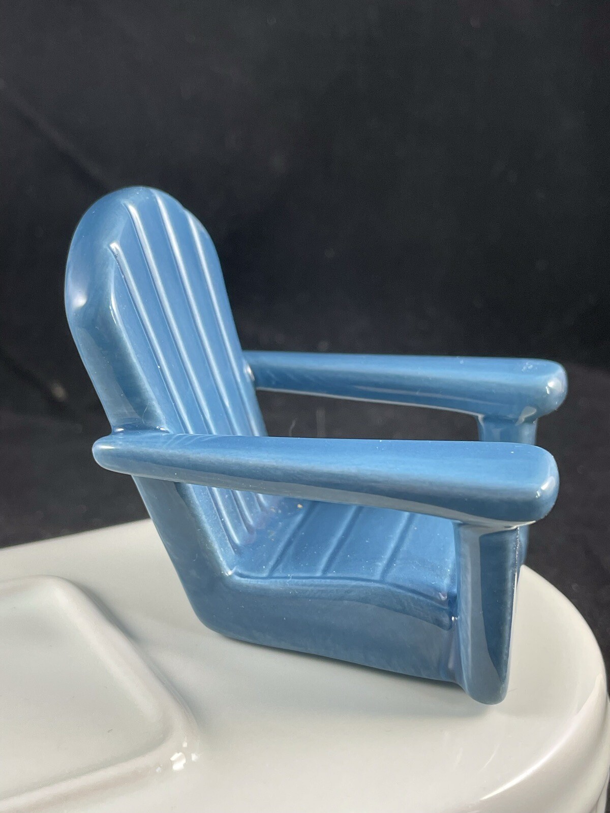 Nora Fleming Mini Chillin Blue Adirondack Chair - RETIRED - Platter ...