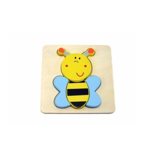 BRAND NEW SMALL WOODEN BLOCK PUZZLE - BEE- GREAT GIFT | eBay