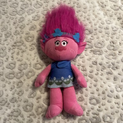 Princess Poppy Plush Trolls Dreamworks 18" Tall Doll Pink Stuffed Toy ...