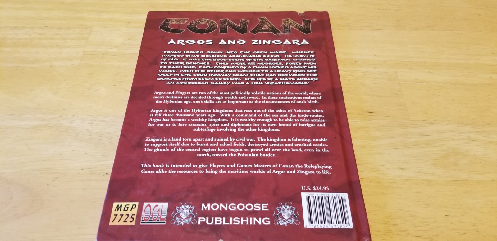 Conan RPG Argos and Zingara by Vincent Darlage 2006 Mongoose ...