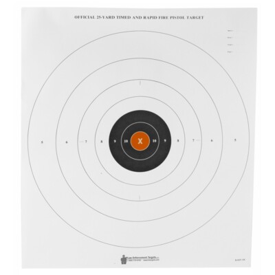 Action Target 25-Yard Timed And Rapid Fire Target 21" x 24" 100 Per Box ...