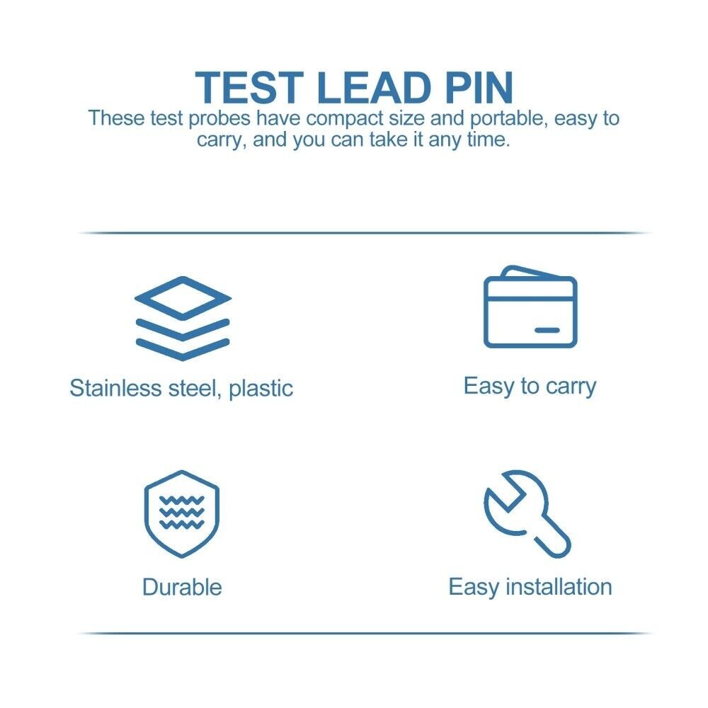 6pcs Test Pin Back Probe Kit Wire Probe Back Probe Kit Automotive | eBay