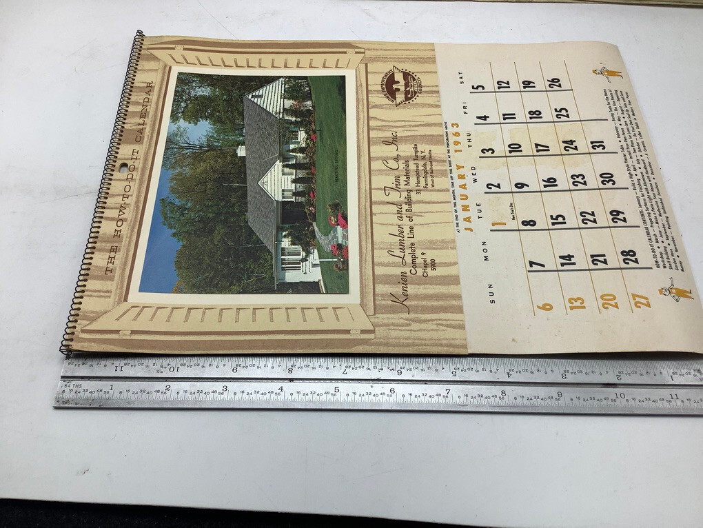 Original CALENDAR: 1963 KENIN LUMBER & TRIM co inc - unused | eBay