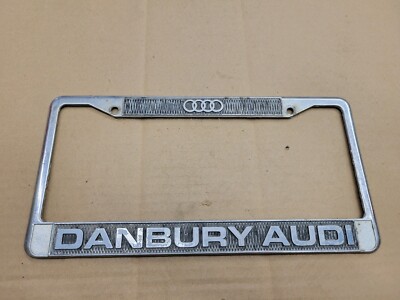 Danbury Audi Danbury Connecticut CT Chrome Metal Vintage License Plate ...