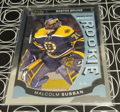 MALCOLM SUBBAN BOSTON BRUINS 2015-16 O-PEE-CHEE PLATINUM MARQUEE ROOKIE ...