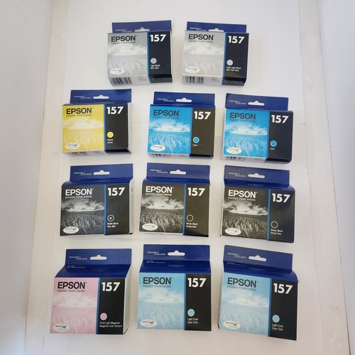 Lot of 11 Epson 157 Ink Cartridges | eBay