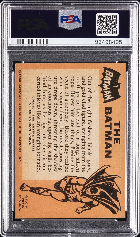 1966 TOPPS BATMAN #1 THE BATMAN PSA 4 | eBay