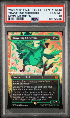 2025 MTG FINAL FANTASY COLORFUL CHOCOBOS-NEON INK GREEN TRAVELING ...