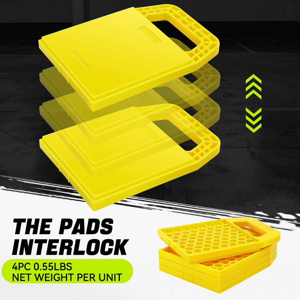 8.8”x 6.5” Stabilizer Jack Pads 4PC for Stack Jacks RV Support Jacks ...