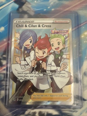 Chili & Cilan & Cress (Full Art) 258/264 Swsh08: Fusion Strike Holo ...