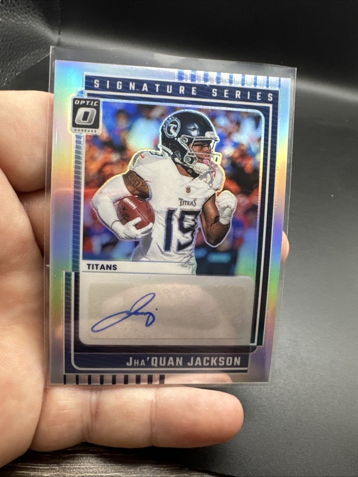 2025 Donruss Optic Jha'Quan Jackson Auto! Silver! Prizm! Holo!Titans ...