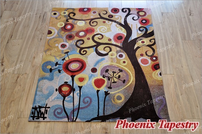 LARGE June Tree Fine Art Tapestry Wall Hanging Tree of Life Cotton 100% ...