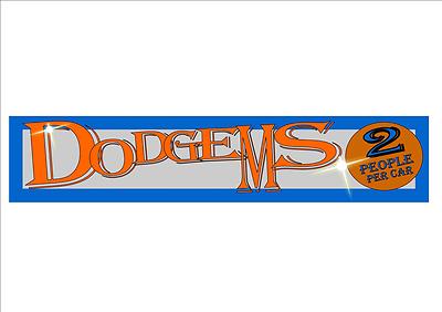 Fairground Dodgems Sign Vintage Fairground Sign Fun Fair Sign Retro ...