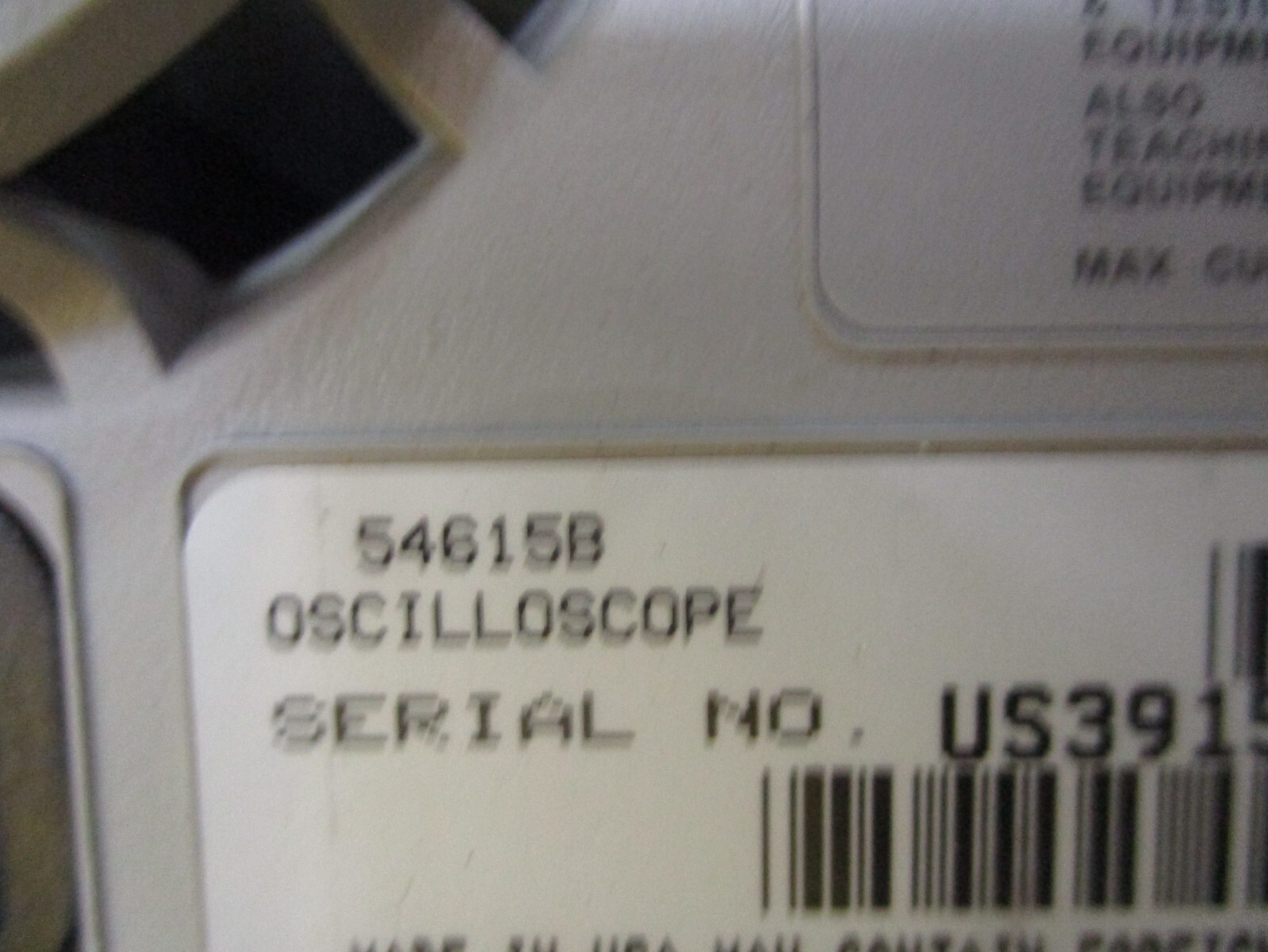 HP 54615B 500MHz 1GSa/s Digital Oscilloscope w/ 54652B RS-232 interface ...