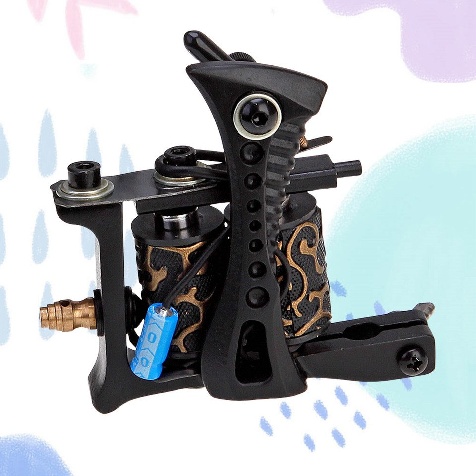 Professional 10 Wrap Coils Tattoo Machine Liner Shader Coil Machine Gun ...