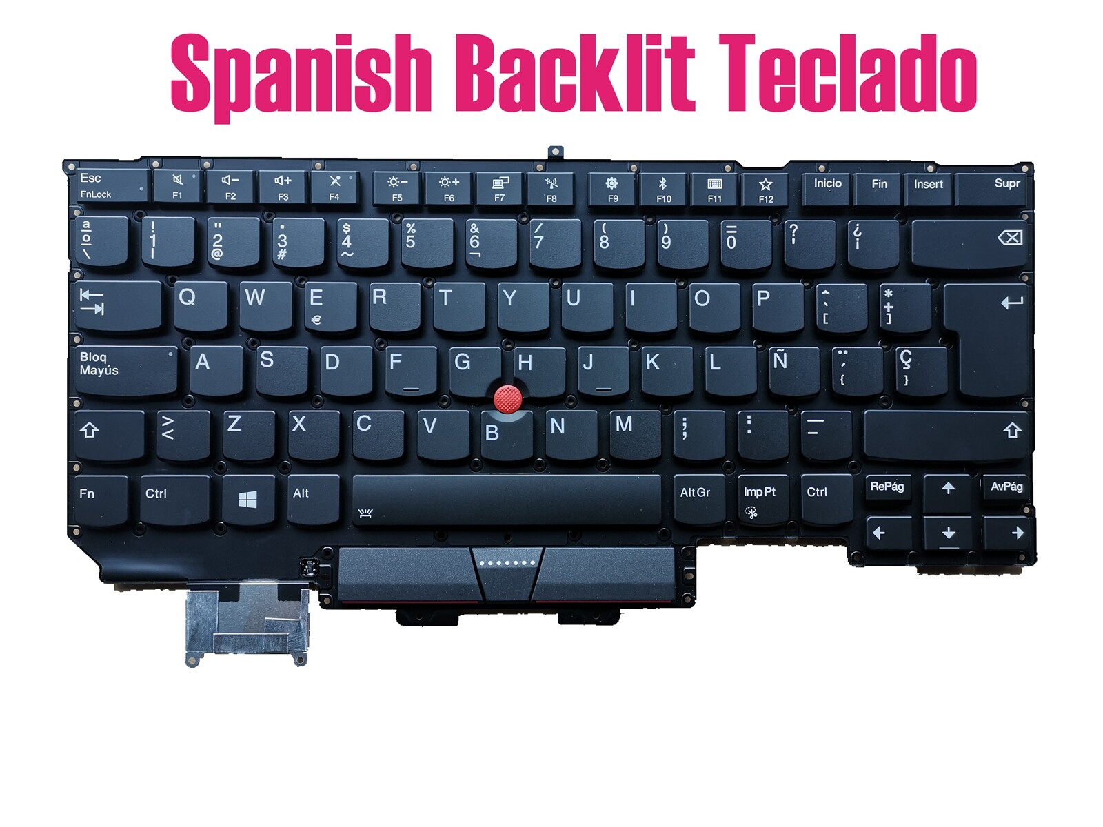 Spanish backlit keyboard for Lenovo ThinkPad X1 Carbon 6th Gen(20KH ...