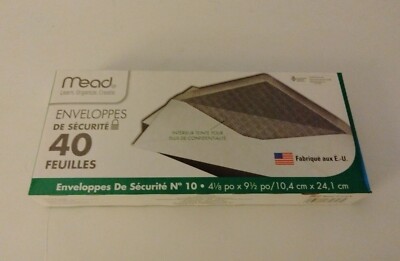 40 Security Envelopes White Letter Mailing Shipping, Confidential 4-1/8 ...