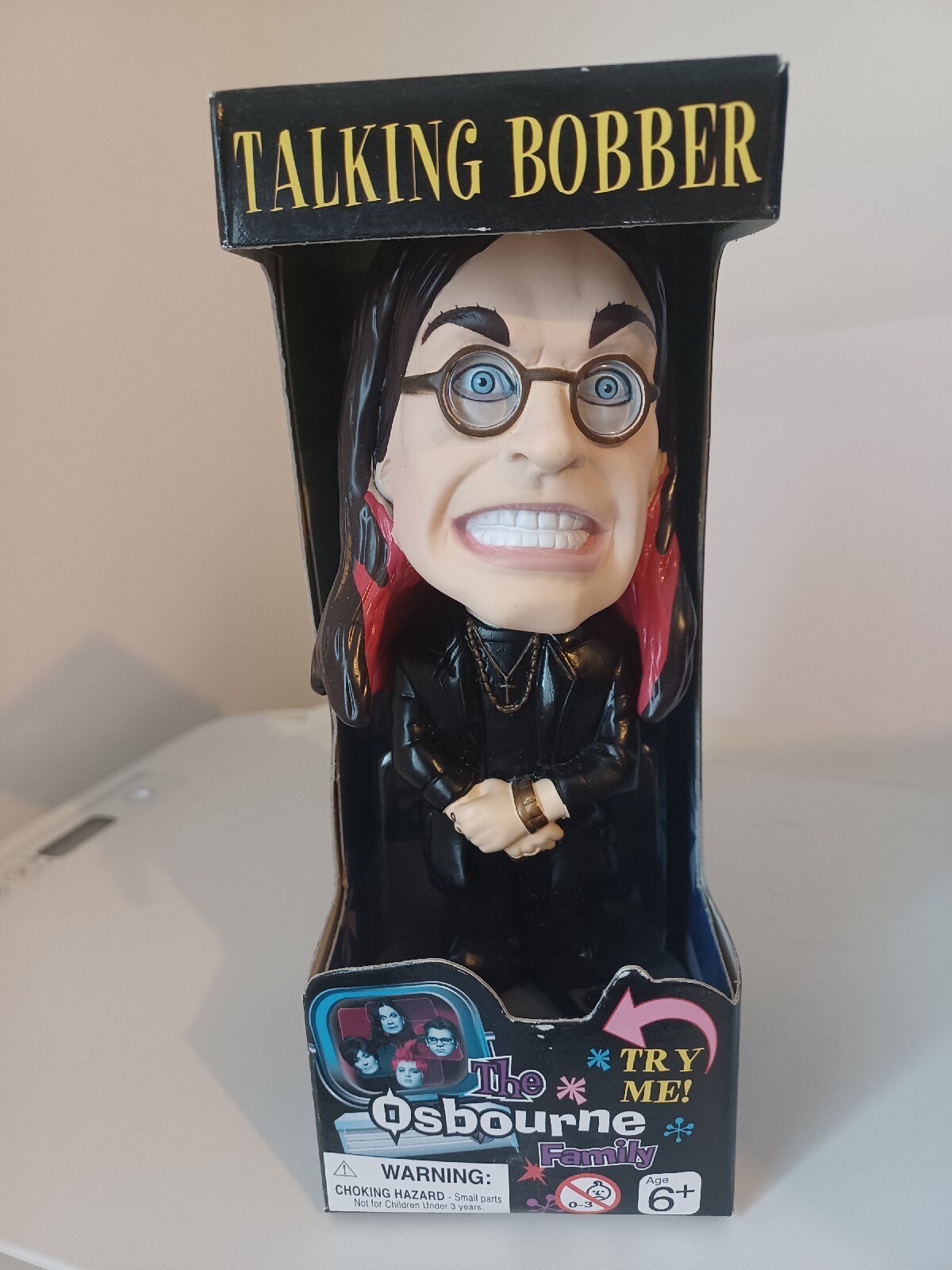 TALKING Ozzy Osborne family, 2002 Bobbleheads, Bobber Toys, Complete ...