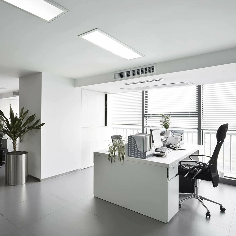 Luxrite 1x4 FT Surface Mount Kit for Light Panel Flush Mounting Bracket ...