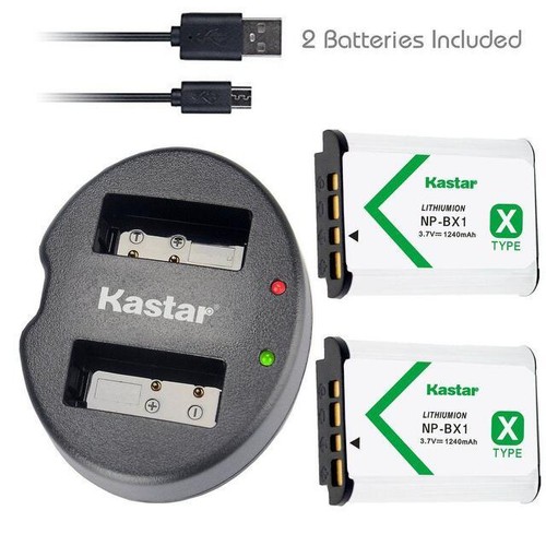 BX1 Battery&Dual Slim Charger for Sony DSC-RX100 II, RX100M2, RX100 III ...