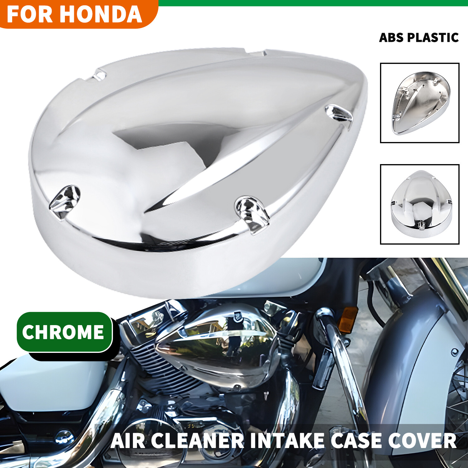 Chrome Air Intake Cleaner Cover Fit For Honda Shadow Spirit Aero 750 ...