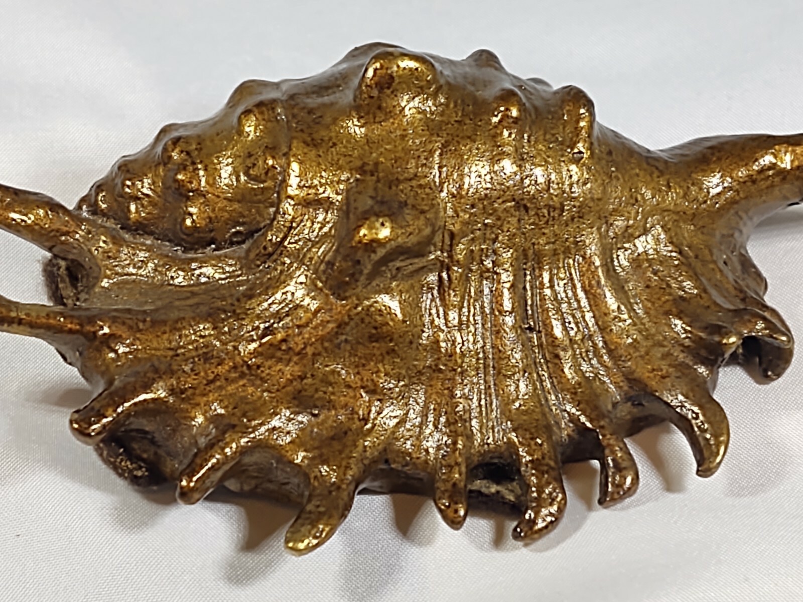 Maitland Smith Vintage Bronze Conch Seashell Hand Made in Philippines ...