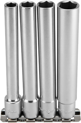 6-pt Extra Deep (120mm) Socket Set (8 10 12 14mm) | Size: 12mm | 3/8in ...