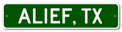 Alief, Texas Metal Wall Decor City Limit Sign - Aluminum | eBay