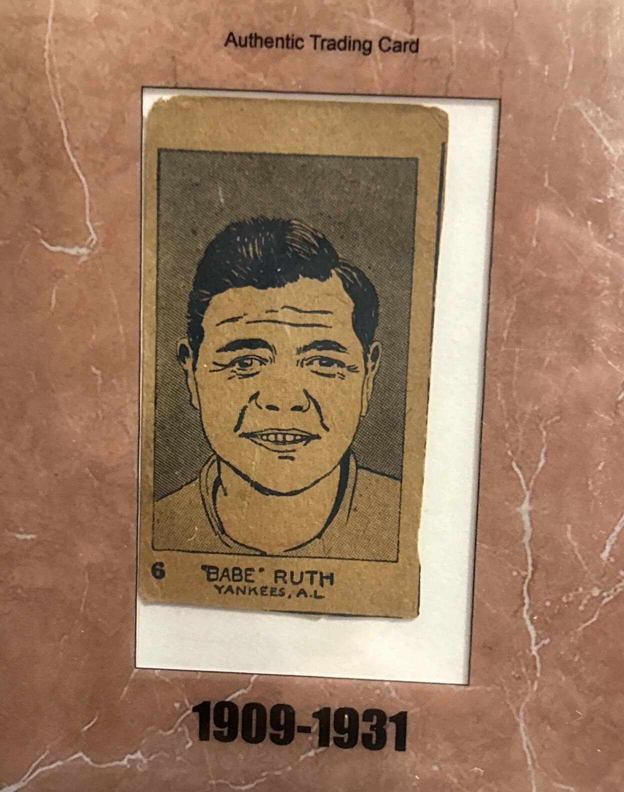 1926 BABE RUTH W512 HAND CUT Auto Cut Beckett BASEBALL CARD 2020 ...