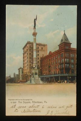 1906 The Square Koch Bros. Store Wagon Allentown PA Lehigh Co Postcard ...