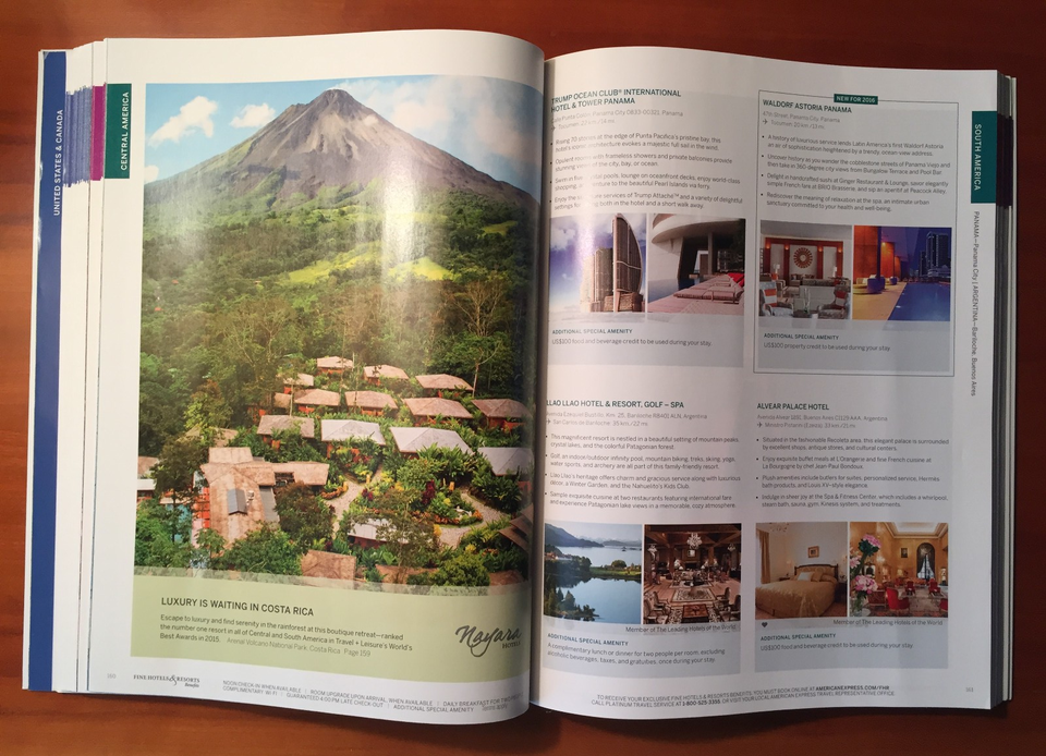 American Express Platinum Fine Hotels Resorts 2016 Travel Directory ...