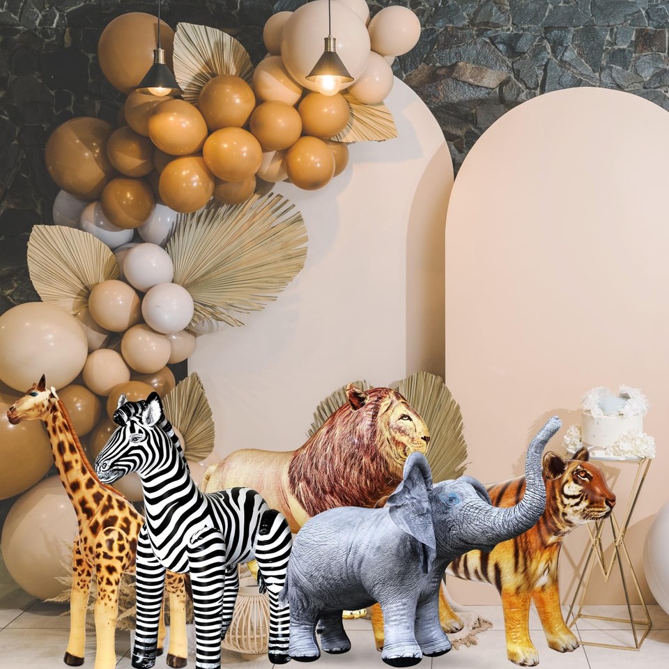 Jet Creations Wildlife Safari Inflatable Animals 5-Pack – Giraffe 36 ...
