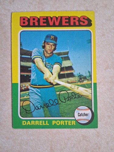 1975 Topps # 52 Darrell Porter Milwaukee Brewers MLB Baseball Card | eBay