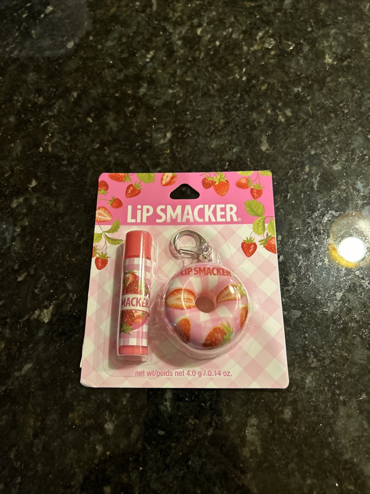 Lip Smacker Strawberry Lip Balm w/ Mini Floaty Keychain - Summer Travel ...