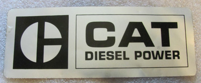 CAT CATERPILLAR DIESEL POWER EMBLEM BADGE DECAL GENUINE FACTORY ...