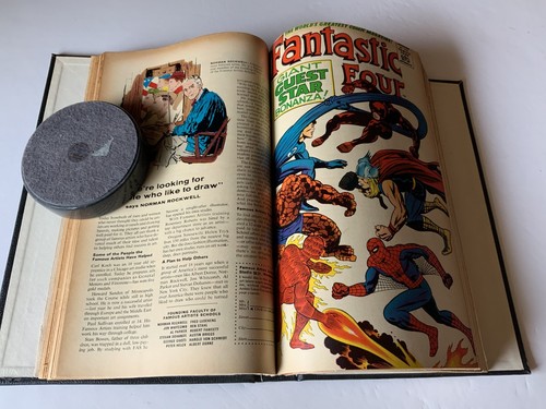 BOUND MARVEL COMICS FANTASTIC FOUR 72 73 IRON MAN SUB-MARINER 1 NICK ...