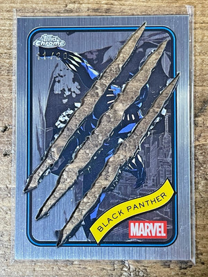 2025 Topps Chrome Marvel Black Panther Clawed Stainless Steel /20 SSP ...